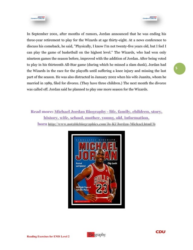 Michael Jordan Biography | PDF