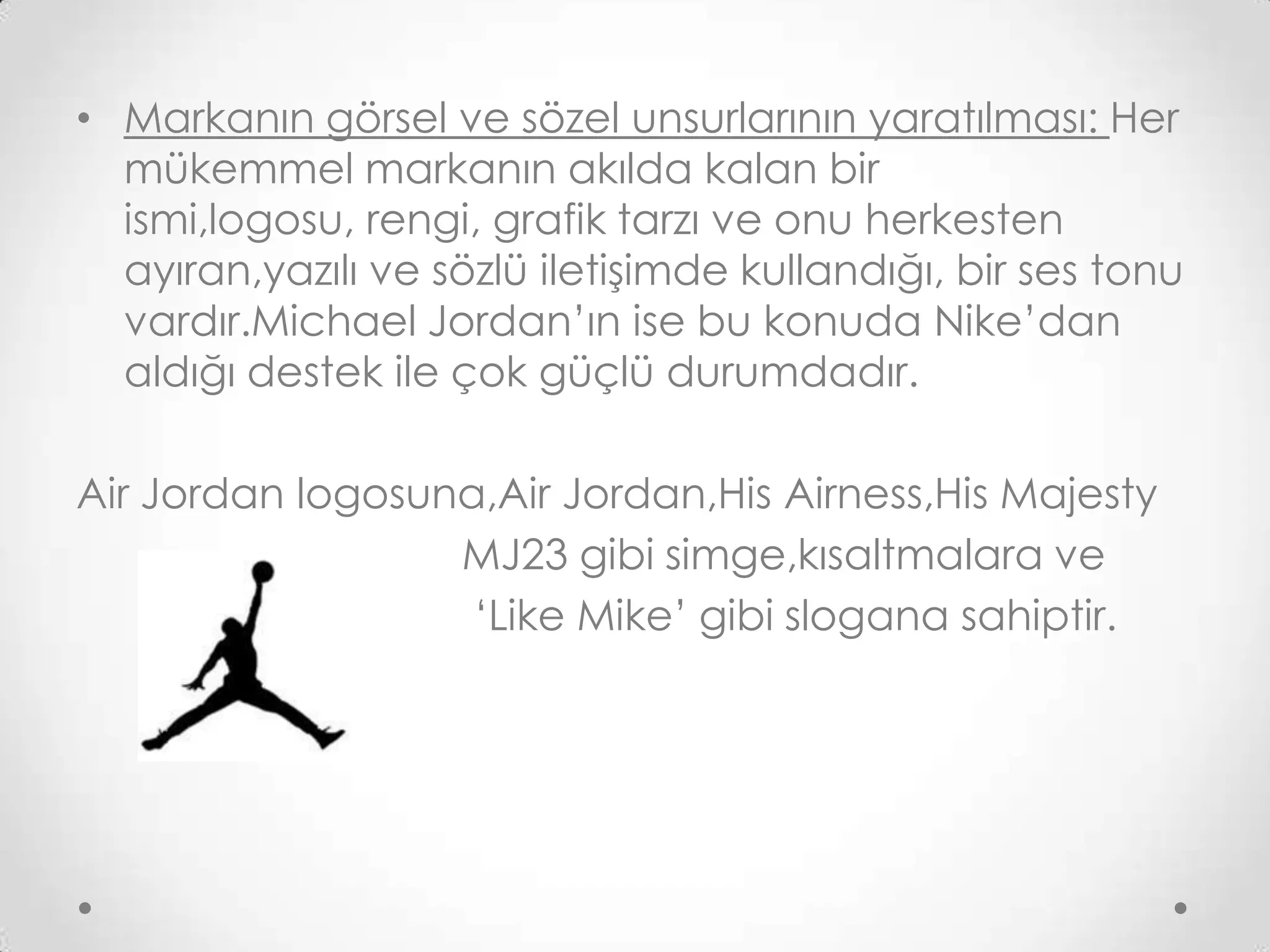Michael Jordan Marka Analizi | PPTX