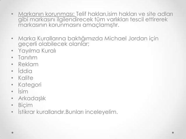 Michael Jordan Marka Analizi | PPT