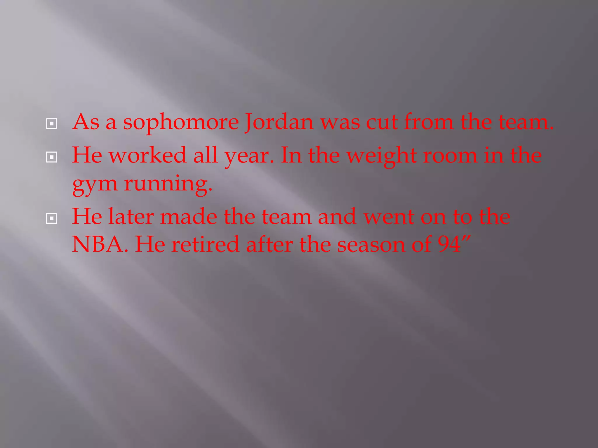 Michael jordan presentation | PPTX