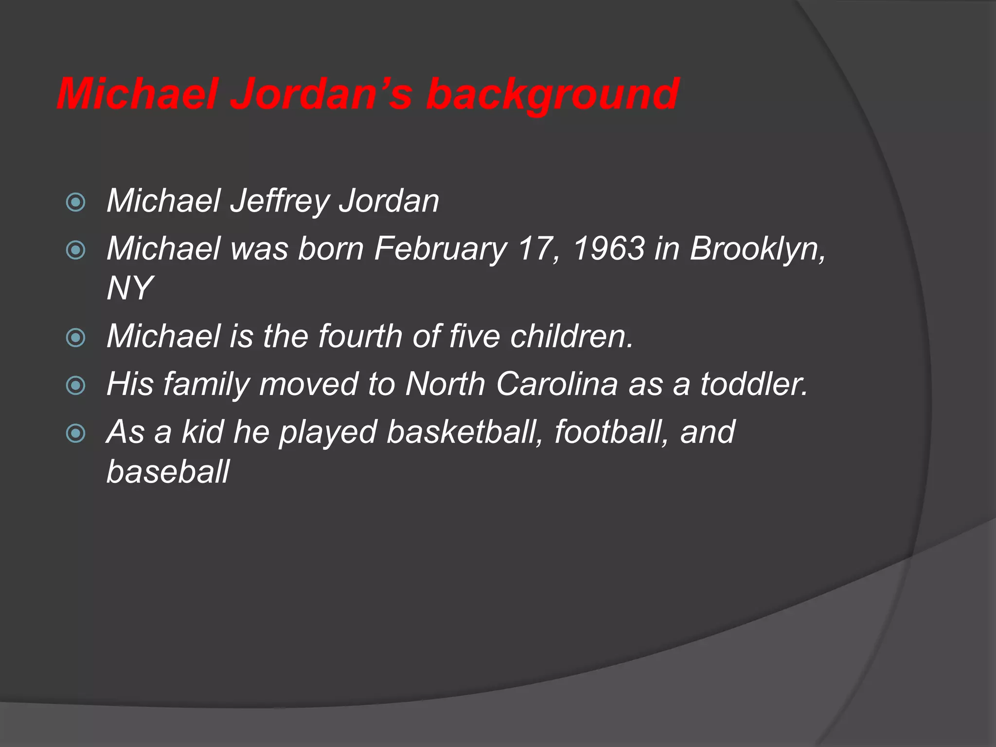 Michael jordan presentation | PPTX