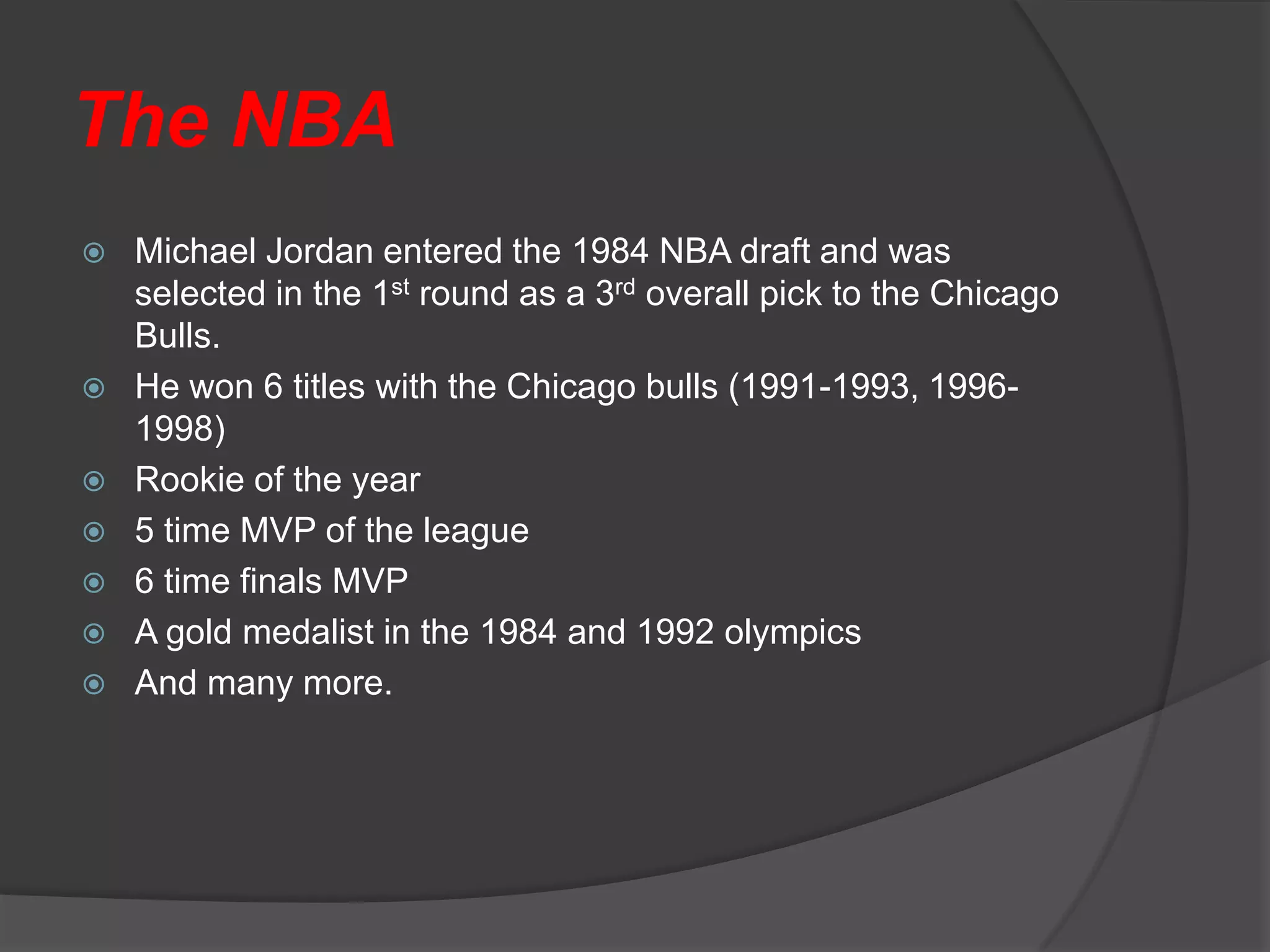 Michael jordan presentation | PPTX