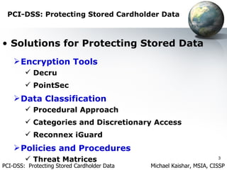 Michael Kaishar Pci Dss Power Point Presentation | PPT