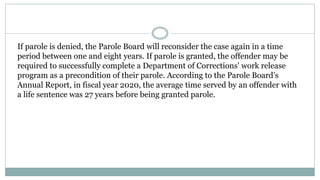 Parole Consideration for Life Sentences in Georgia | PPTX