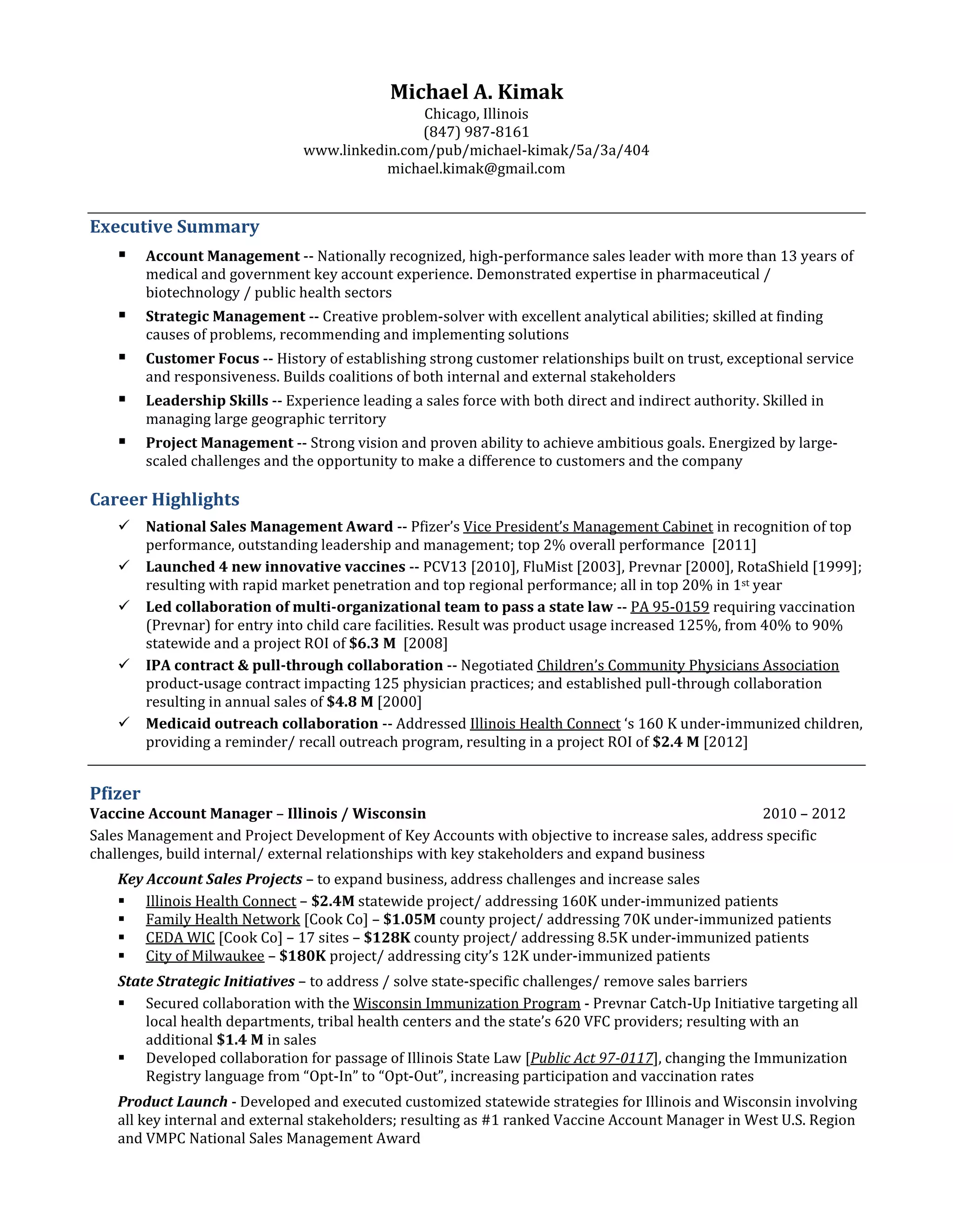 Michael kimak resume 010813r2 | DOCX