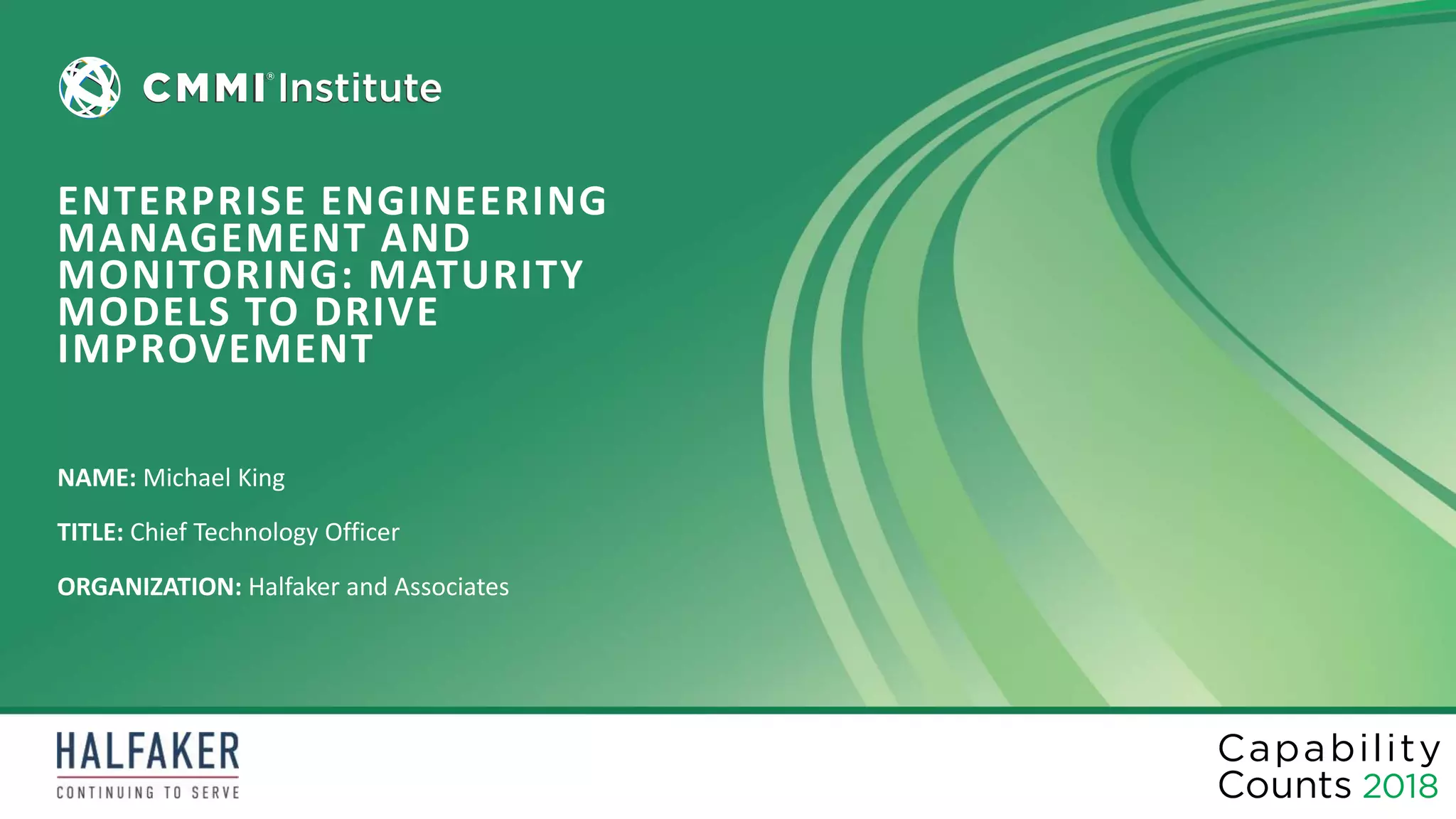 Using an Engineering Maturity Model to drive Self-Improvement | PPTX