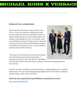 Michael kors and versace | PDF