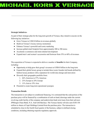 Michael kors and versace | PDF