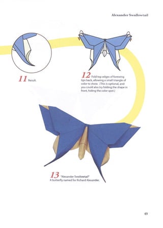 Origami Swallowtail Butterfly Instructions Step By Step