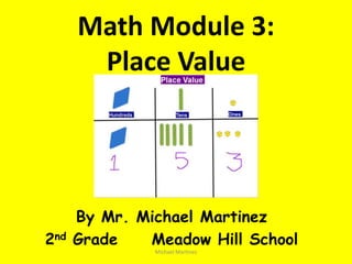 Michael Martinez Math Module 3 Presentation on Place Value 2nd Grade | PPTX