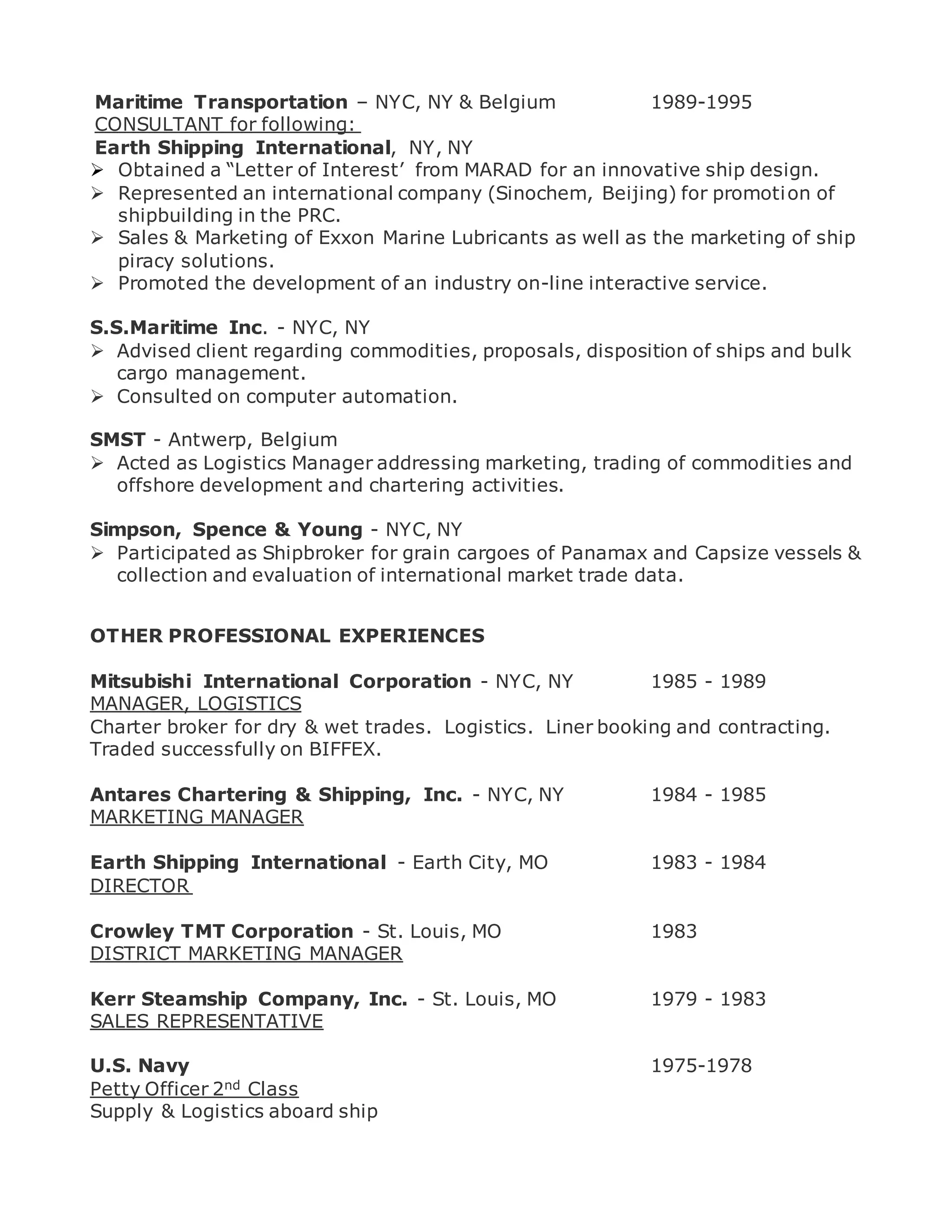 Michael P. McCarthy resume | DOCX