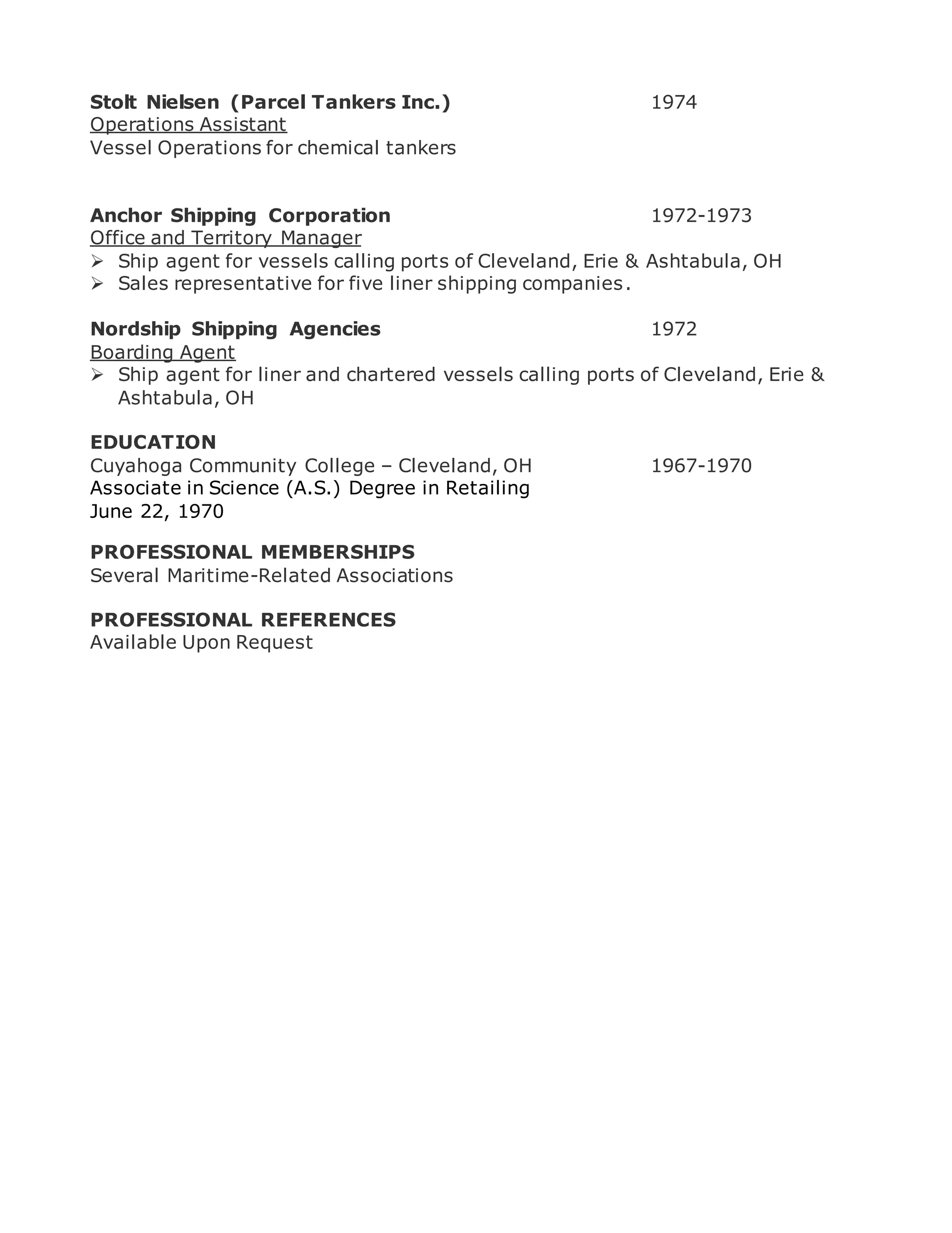 Michael P. McCarthy resume | DOCX