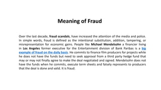Michael mendelsohn Example of Fake Producer | PDF | Hedge Funds ...