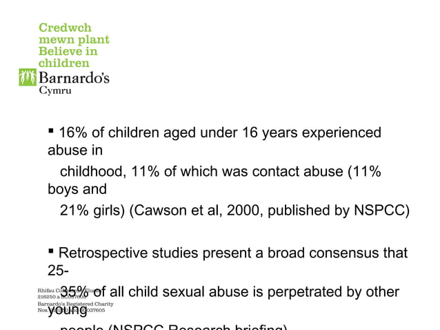 Michael Morgan - Barnardos Workshop | PPT