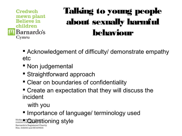 Michael Morgan - Barnardos Workshop | PPT