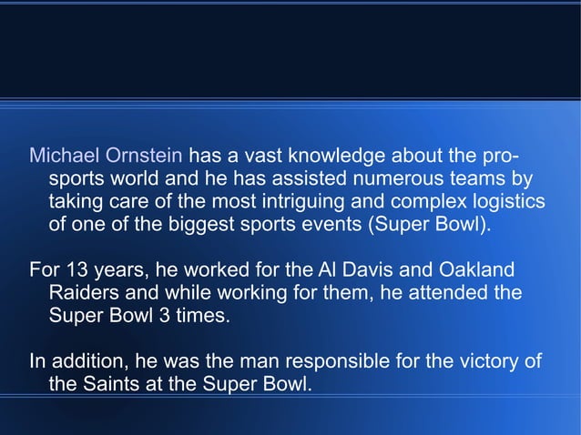 Michael ornstein | PPT