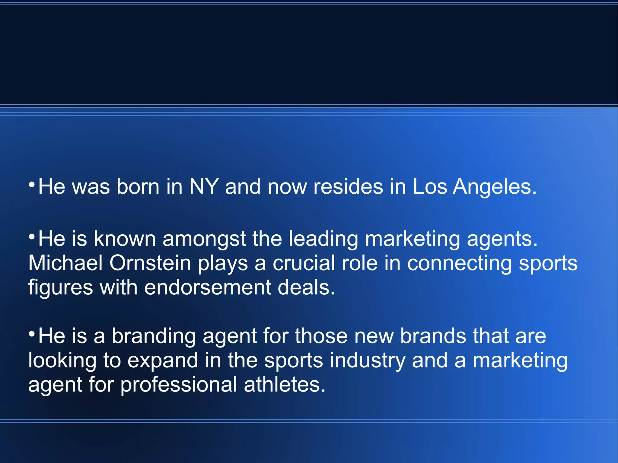 Michael ornstein | PPT