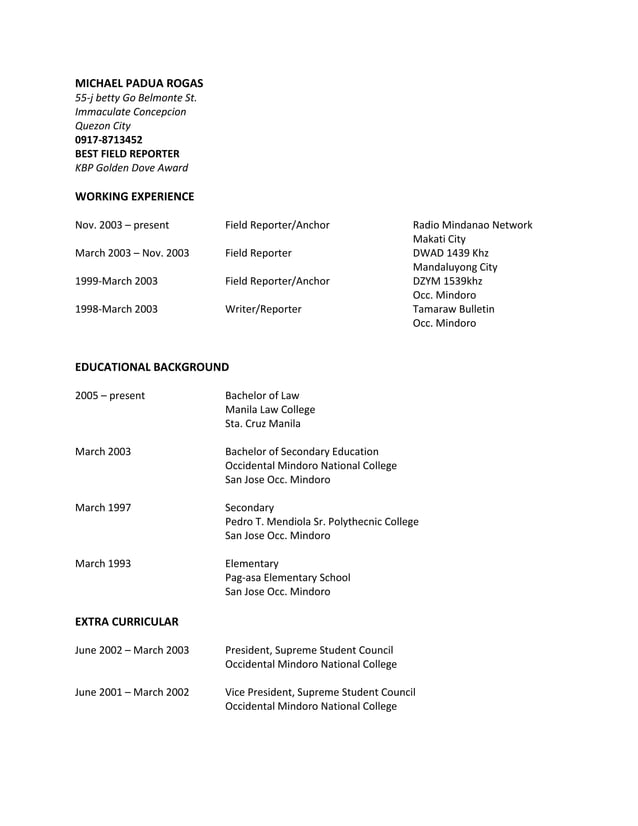 Michael padua rogas | DOCX