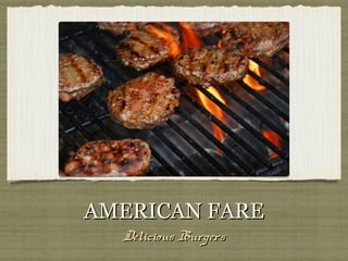 Michael Polombo | Delicious Burgers | PPT