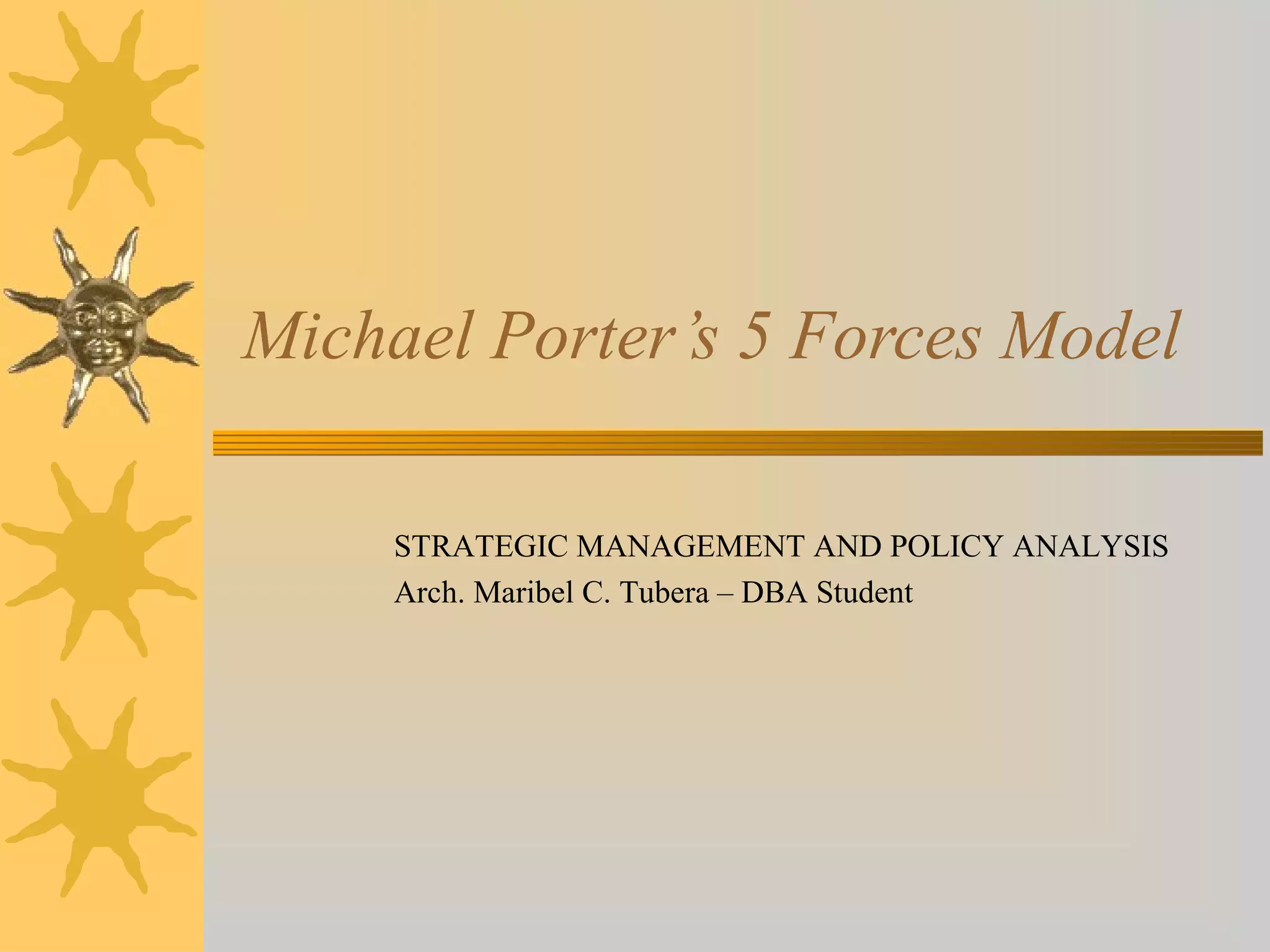 Michael Porter's 5 forces model | PPT