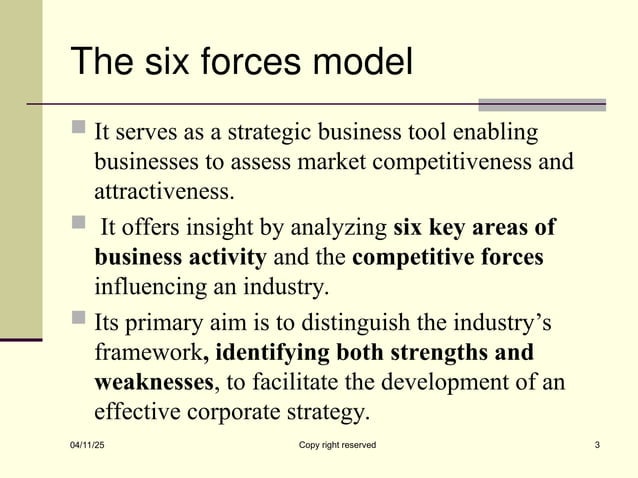 Michael Porter Five Forces Model for Competitive Analysis | PPT
