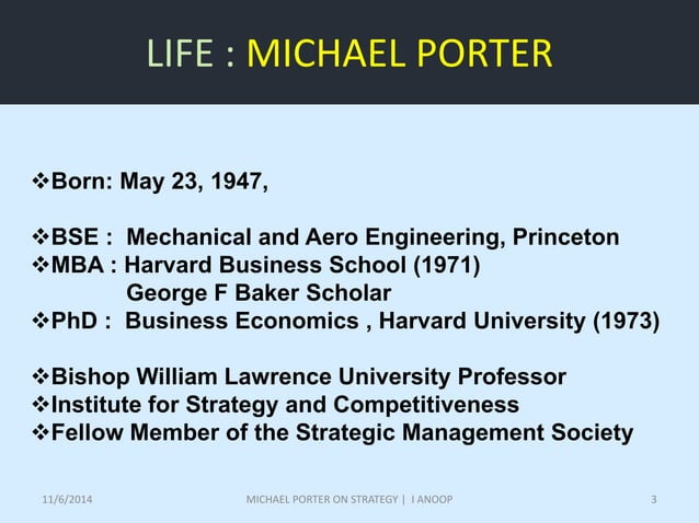 Michael Porter Strategy | PPTX | Business Administration | Business