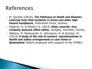 Michael Quinlan: Learning from Failure: Pattern Causes of Fatal ...