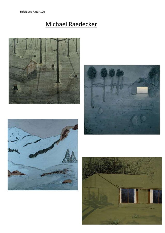 Artefact-3.2.2-Reseach on Michael Raedecker | PDF