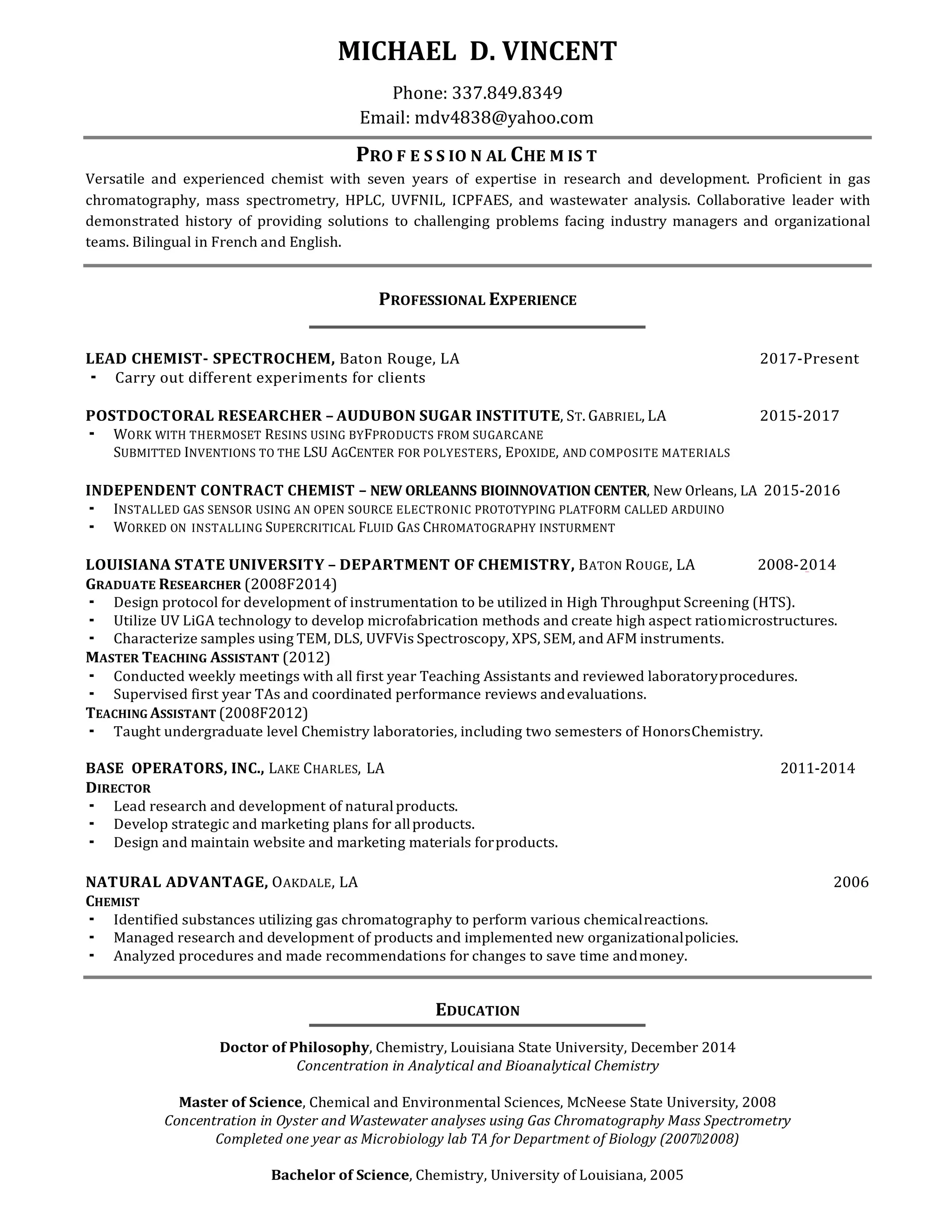 Michael resume | PDF