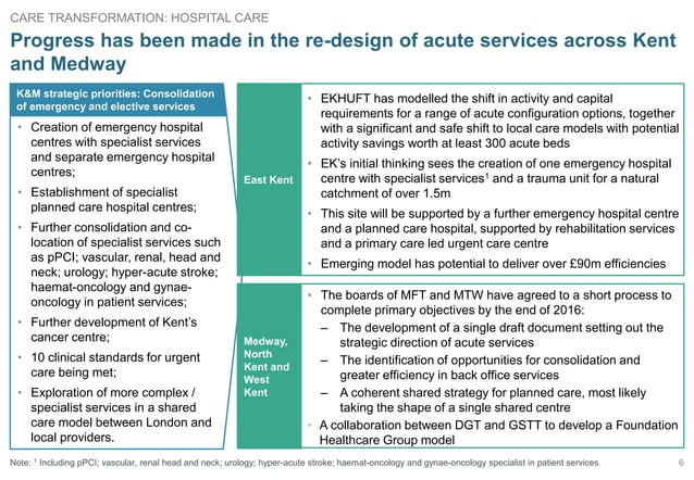 Transforming Health and Social Care in Kent | PPT