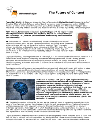 The Future of Content | PDF