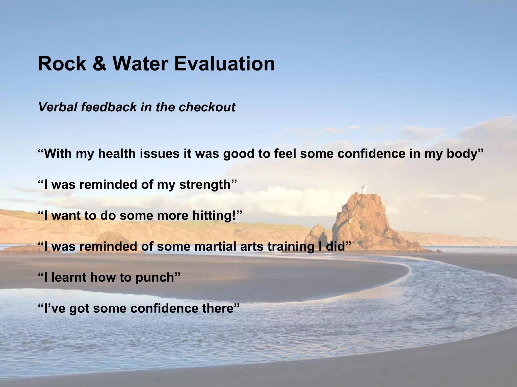 Rock and Water program | PPT