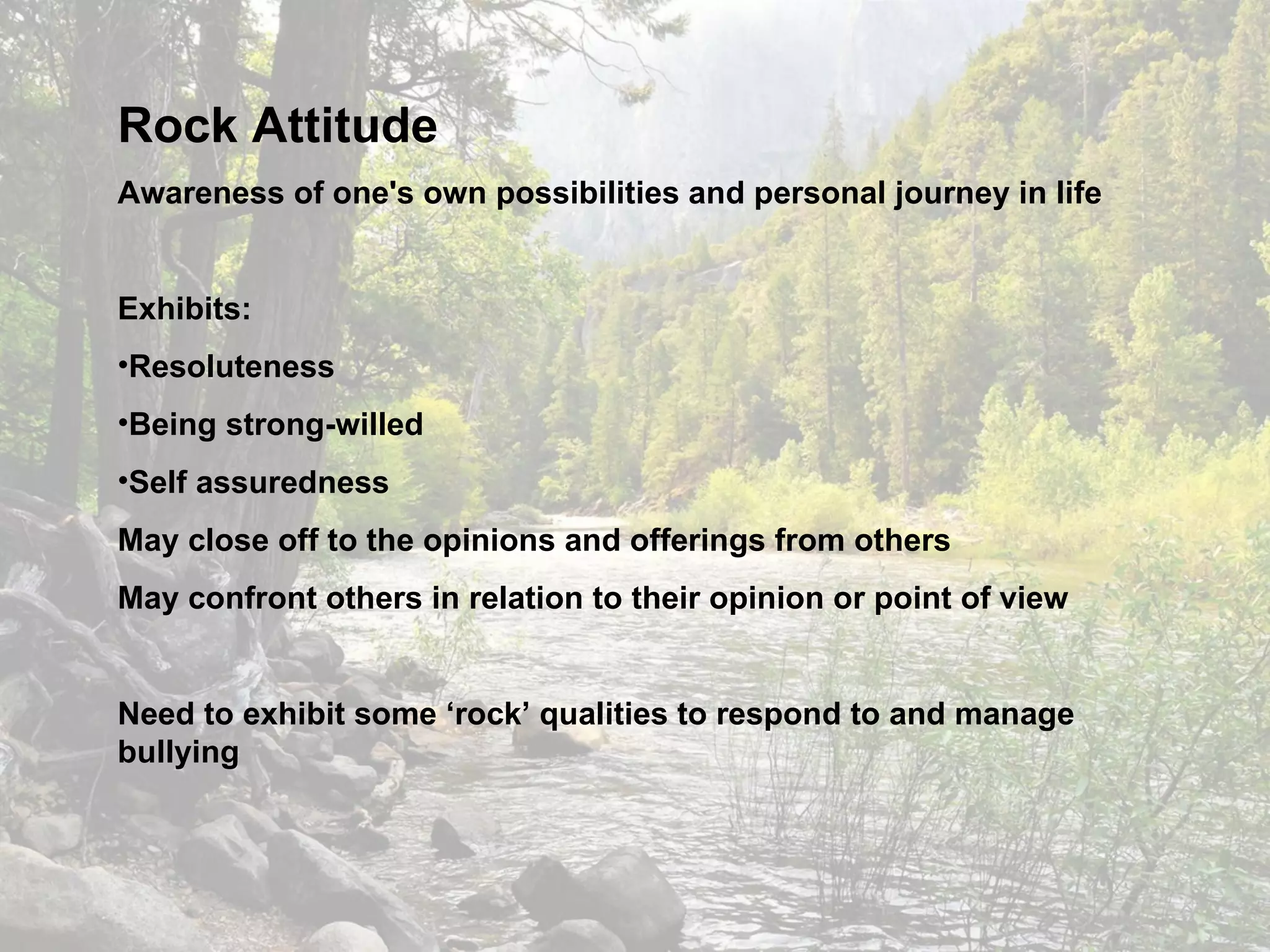 Rock and Water program | PPT