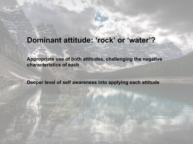 Rock and Water program | PPT