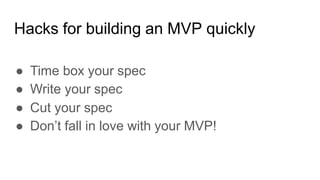 How to plan an mvp? | PPT