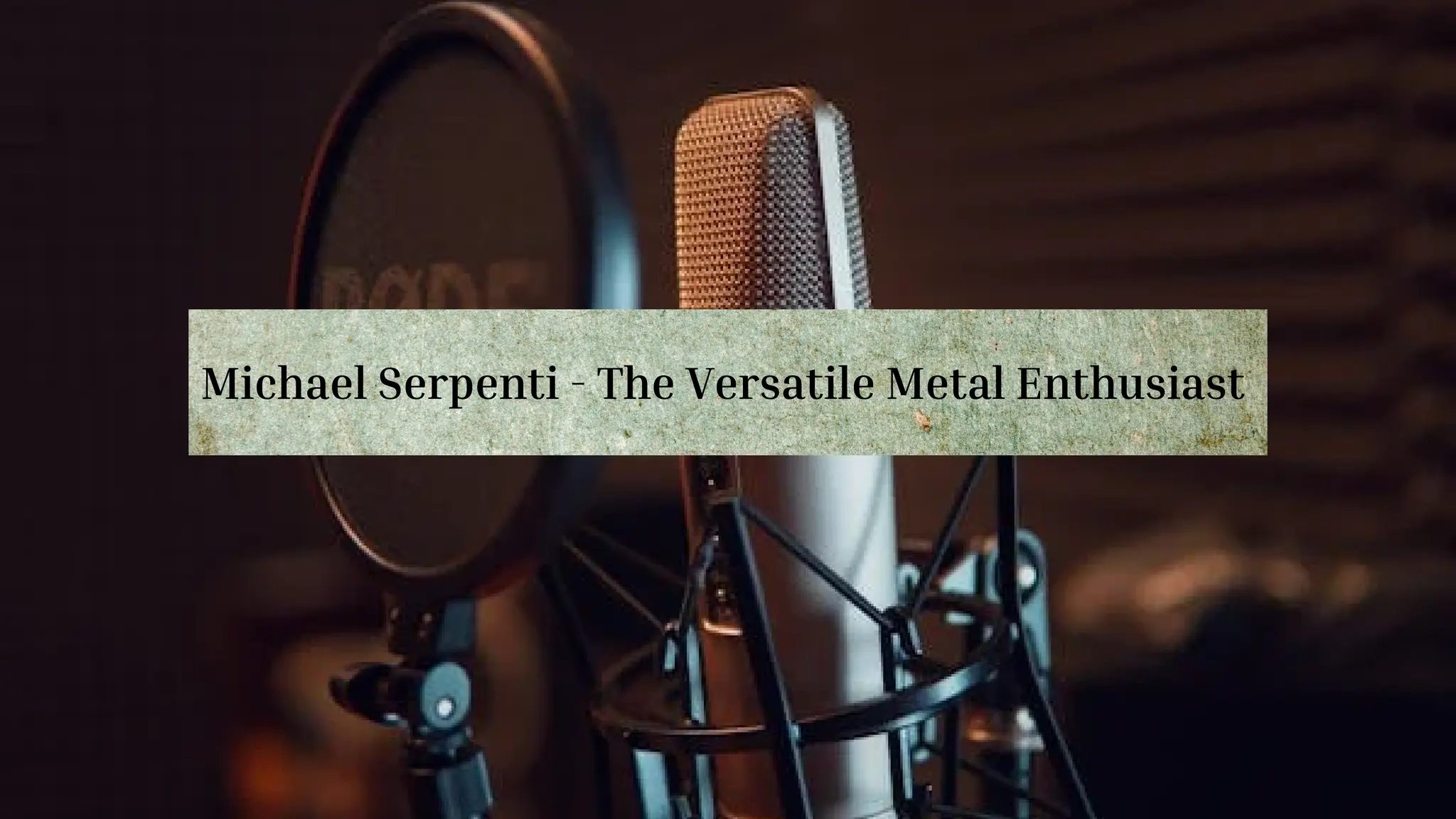 Michael Serpenti - The Versatile Metal Enthusiast | PDF