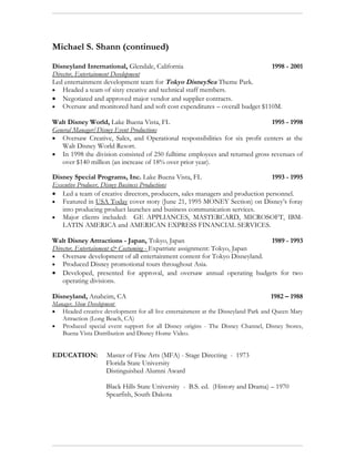 Michael Shann Resume | DOC