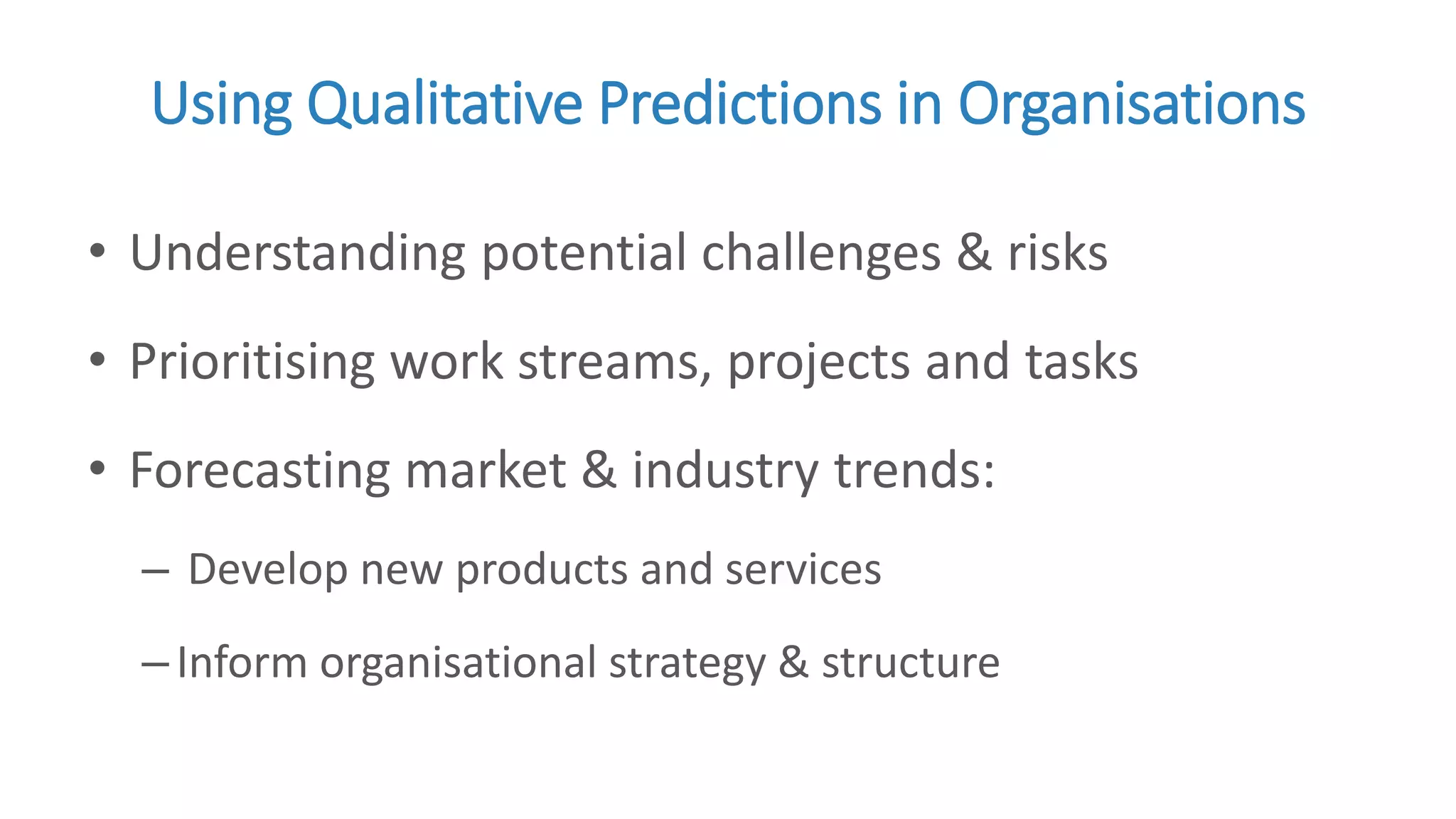 Qualitative Predictions | PDF