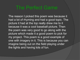Michaels poems powerpoint | PPT