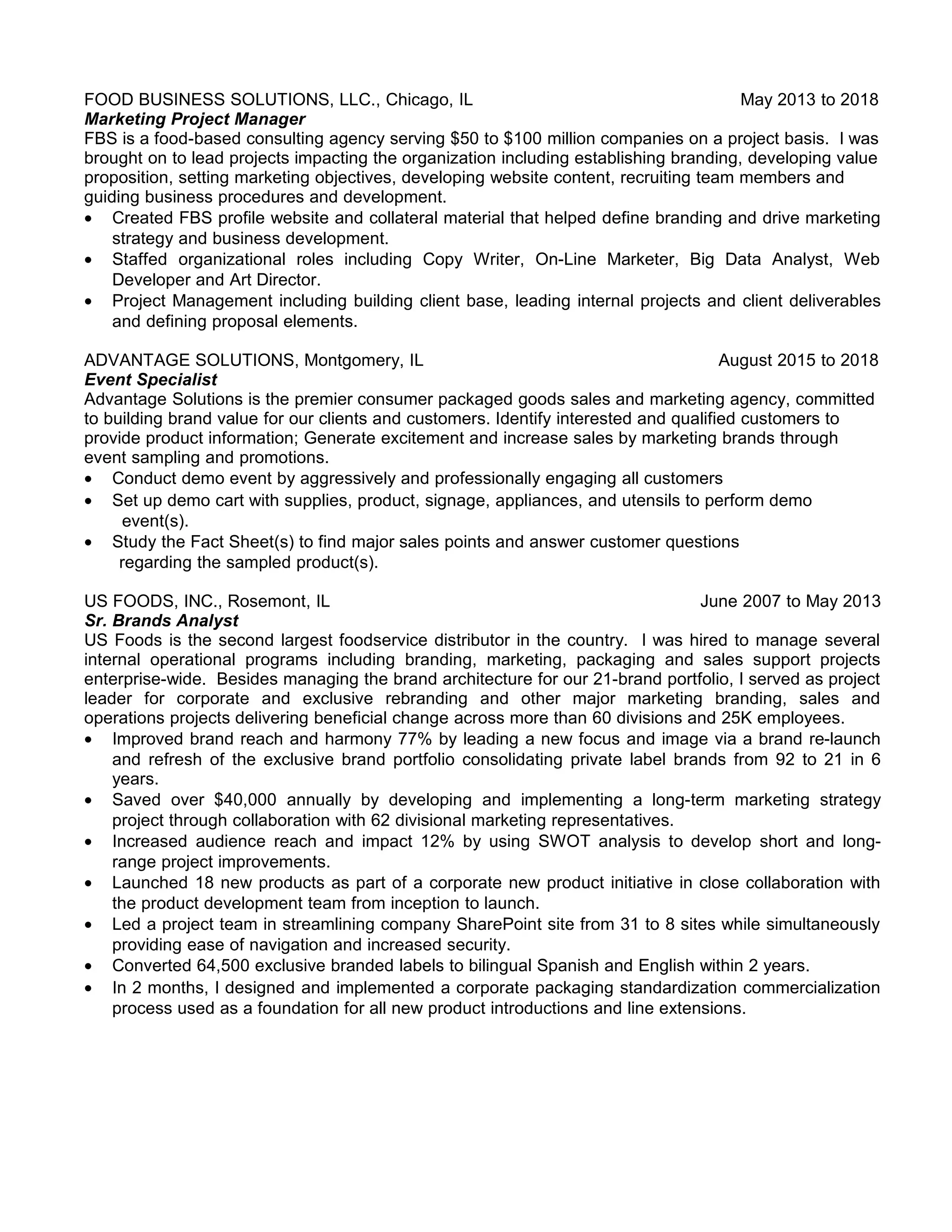 Michael's Resume | DOC