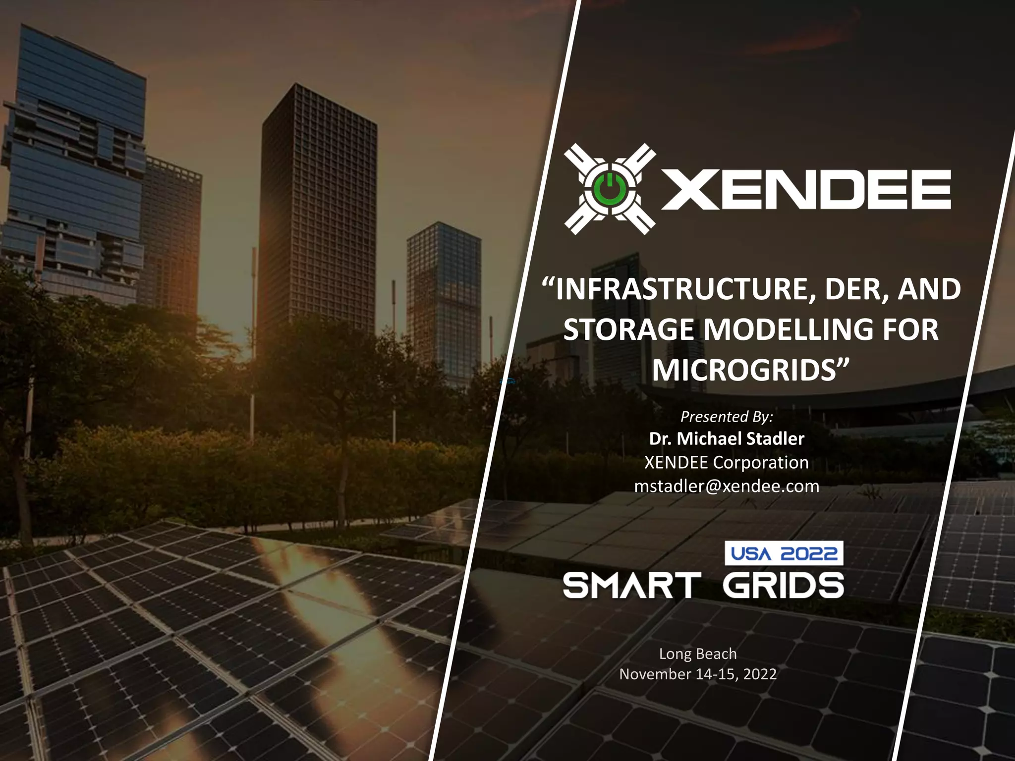 INFRASTRUCTURE, DER, AND STORAGE MODELLING FOR MICROGRIDS | PDF