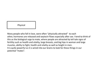 Michael’s theory on love | PPTX