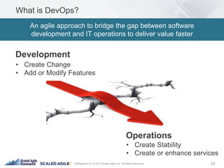 Be agile. Scale up. Stay Lean with SAFe by Michael Stump | PDF