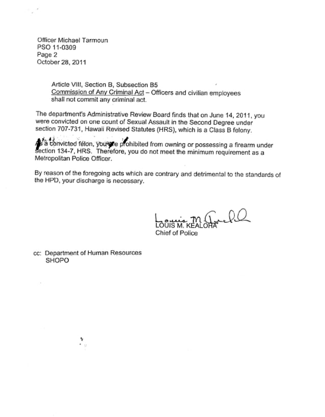 Michael Tarmoun discharge file | PDF