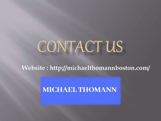 Michael thomann massachusetts | PPT