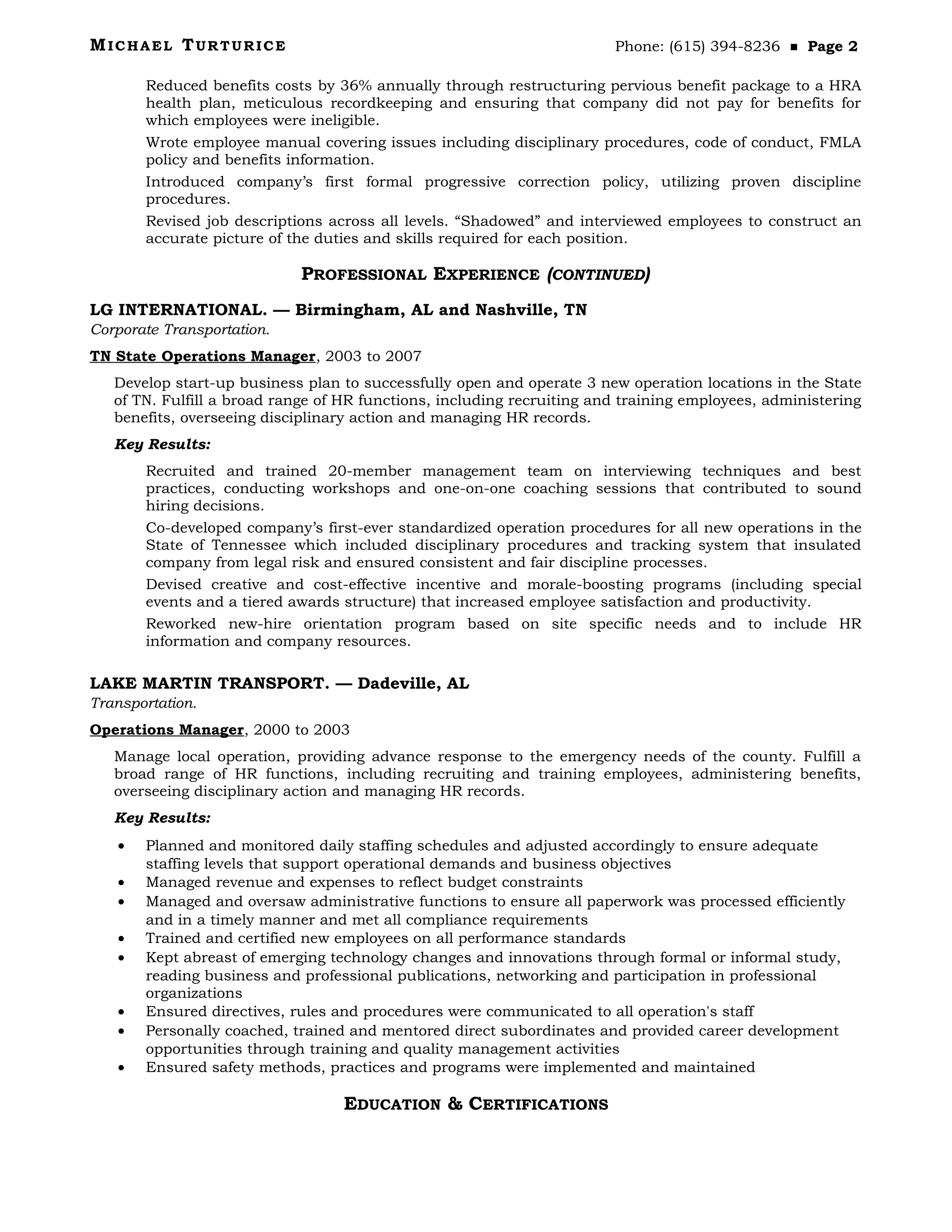 Michael Turturice | DOC