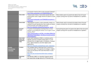 Methods and Principles of Sound Design and Production | PPT