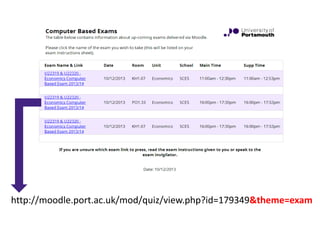 Using the Moodle Quiz for Formative and Summative Assessment: Safe Exam ...