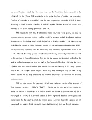 Writing Sample: "Collective and Individual Rights" | DOCX