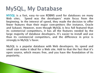 Web database application | PPT
